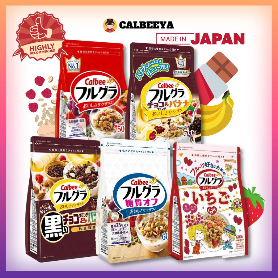 CALBEE Cereal Fruit & Granola Frugra 4 Flavors JAPAN - 100% Imported ...
