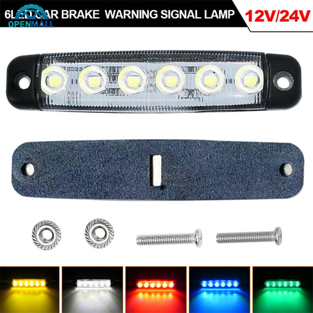 OPENMALL 1PC Truck Trailer Side Marker Indicators 6LED 24V Car Brake ...