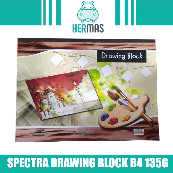 Spectra B4 Drawing Block Sketch Book Art Painting Block Drawing Book ...