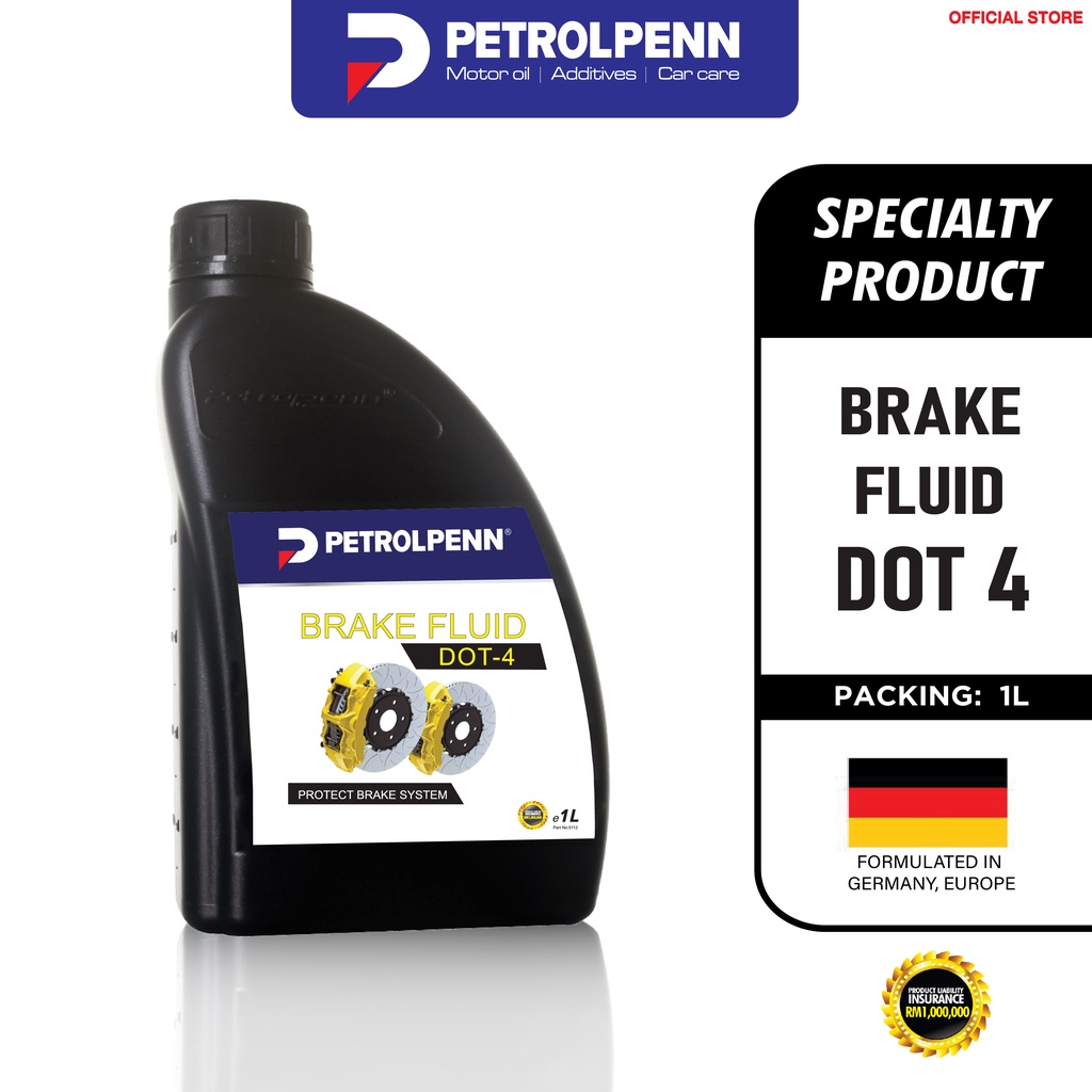 PETROLPENN Brake Fluid Dot 4 (1L) | Shopee Malaysia