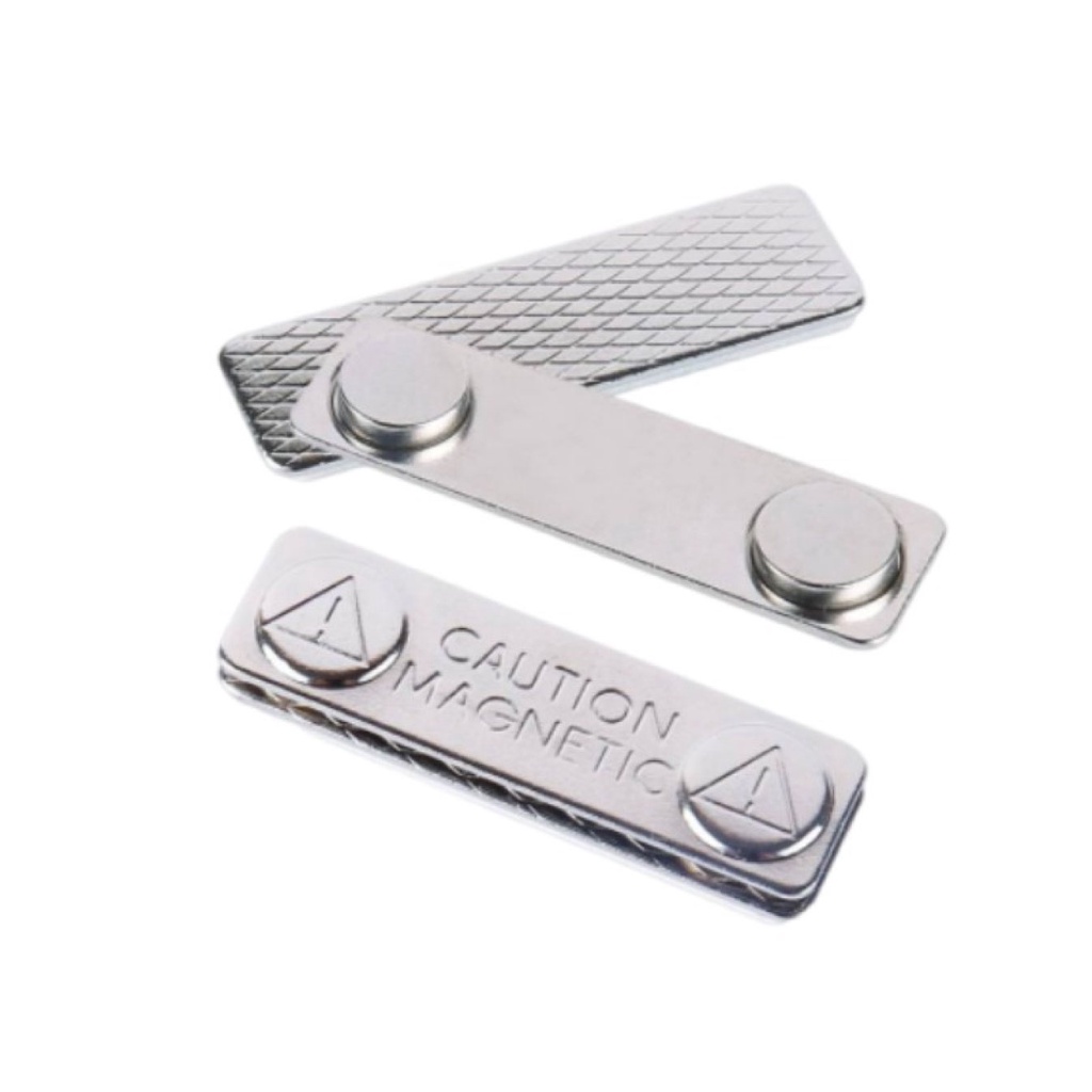 1 pc Strong Magnetic Name Tags Badge Metal Fastener ID Card Durable ...