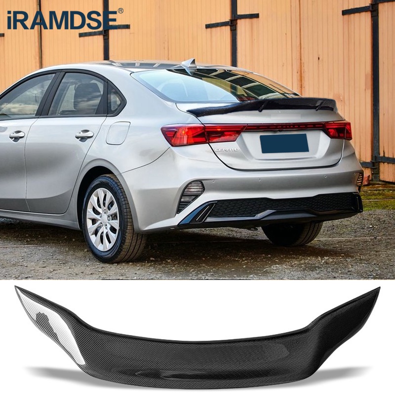 Carbon Fiber Spoiler FRP Car Rear Trunk Wing Type R Refit Accessories ...