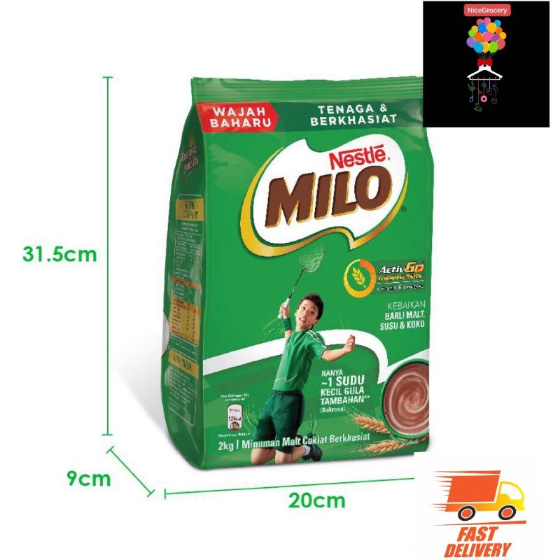 Nestle Milo Refill Pack (1.8Kg/ 900g/ 3in1) | Shopee Malaysia