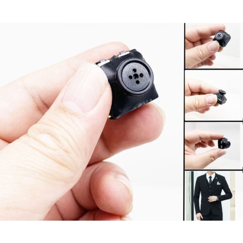 Button Hidden Spy Camera Mini 1080P HD Body Video Recorder Security ...