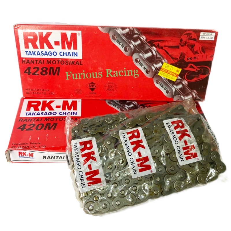 Rantai Rkm Ori 420 428 100L 104L 110L 120L 122L 128L 132L | Shopee Malaysia