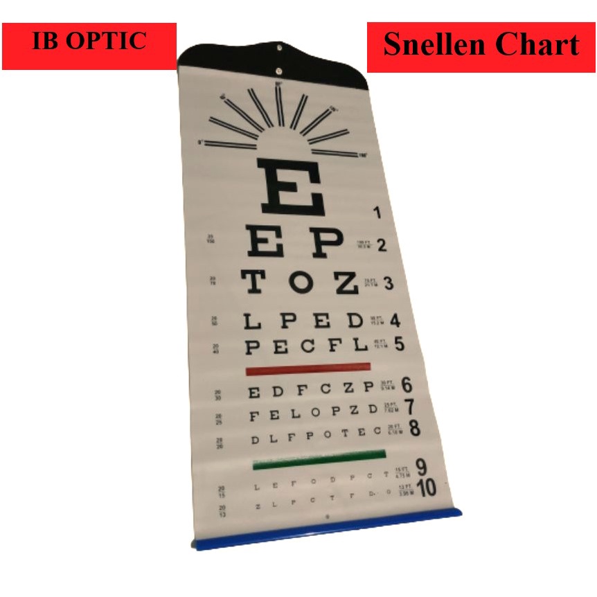 MATA Snellen Chart Alphabet Fabric Material Nearsighted Eye test Tool ...