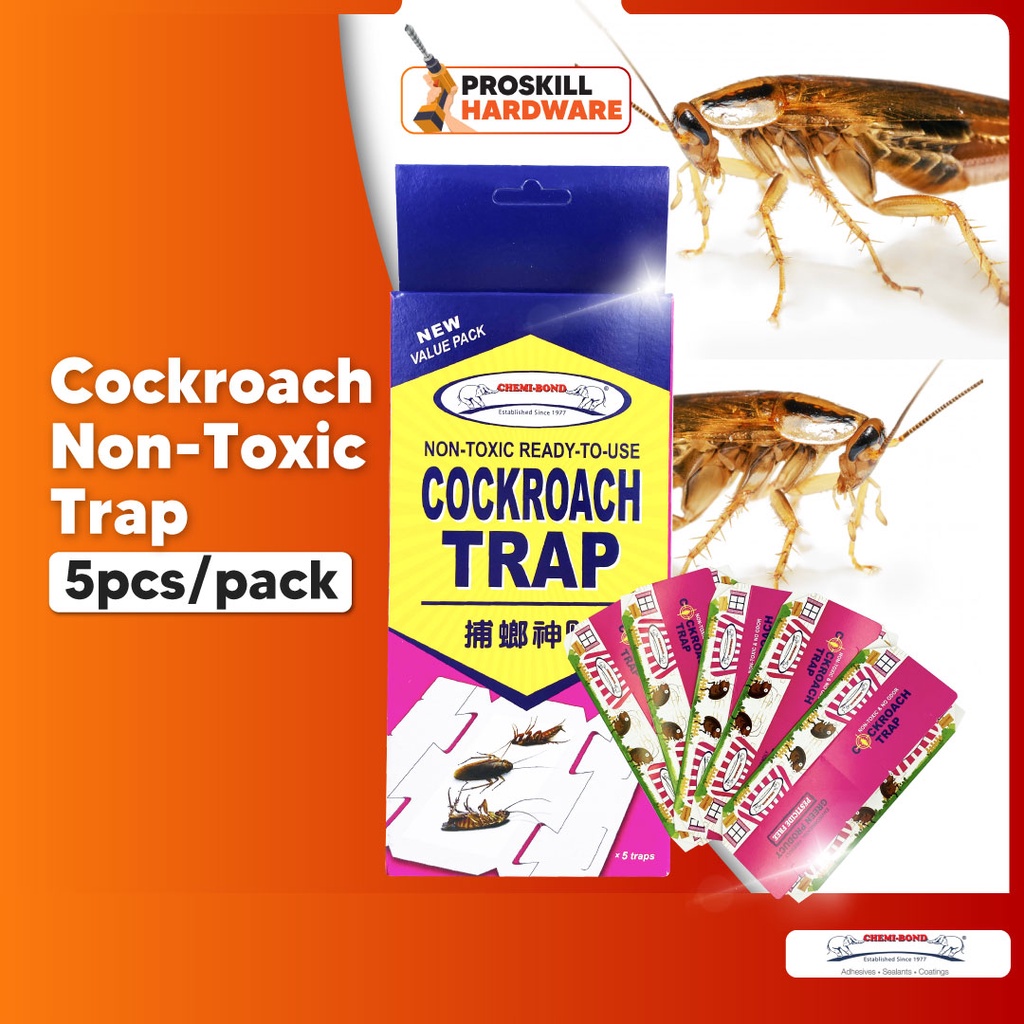PROSKILL HARDWARE Cockroach Trap Chemibond Lizard Trap Sticky Glue Trap ...