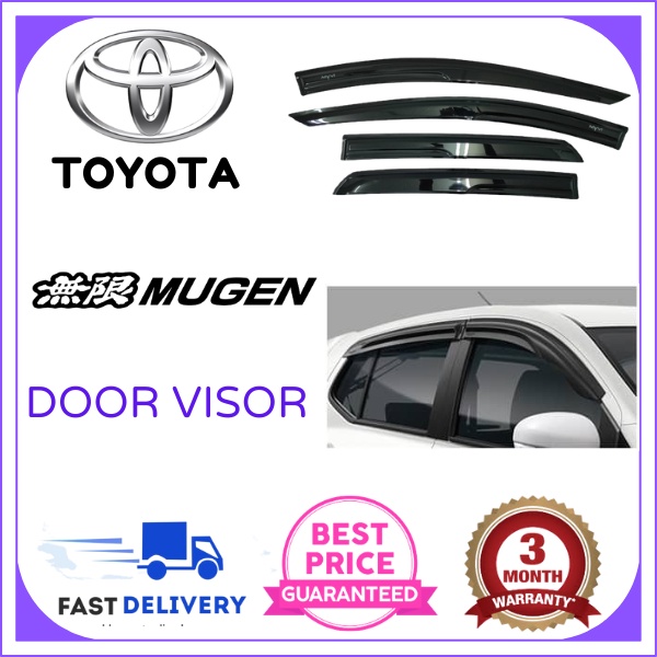 TOYOTA VIOS ALTIS AVANZA HARRIER CAMRY INNOVA MUGEN DOOR VISOR AIR ...