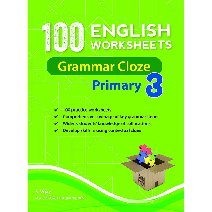 100 English Worksheets Primary 3 – Grammar Cloze | Latest MOE syllabus ...