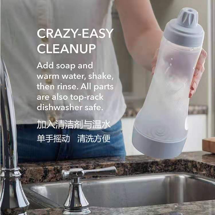Hand Mixing Bottle Waffle Pancake Batter Shaker Bottle Kitchen Tool ...