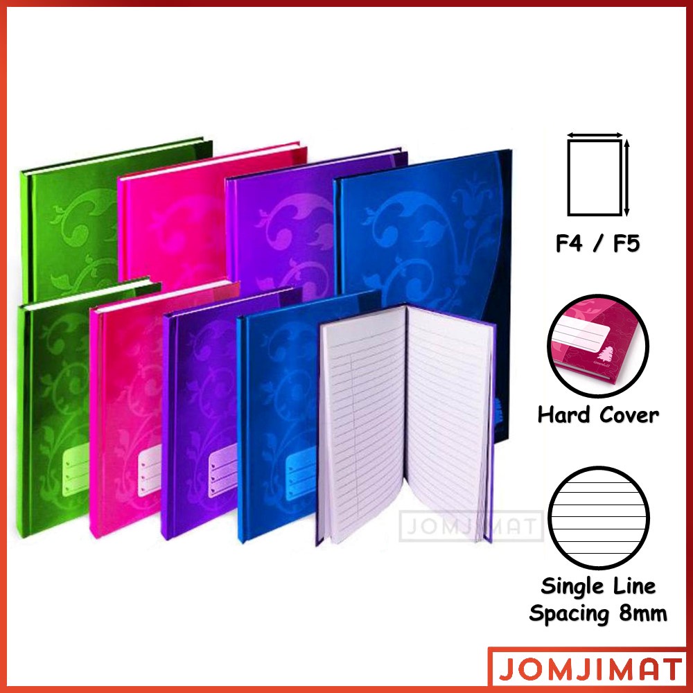 Greenhill F4 / F5 Hard Cover Foolscap Book Exercise Note Book Single ...