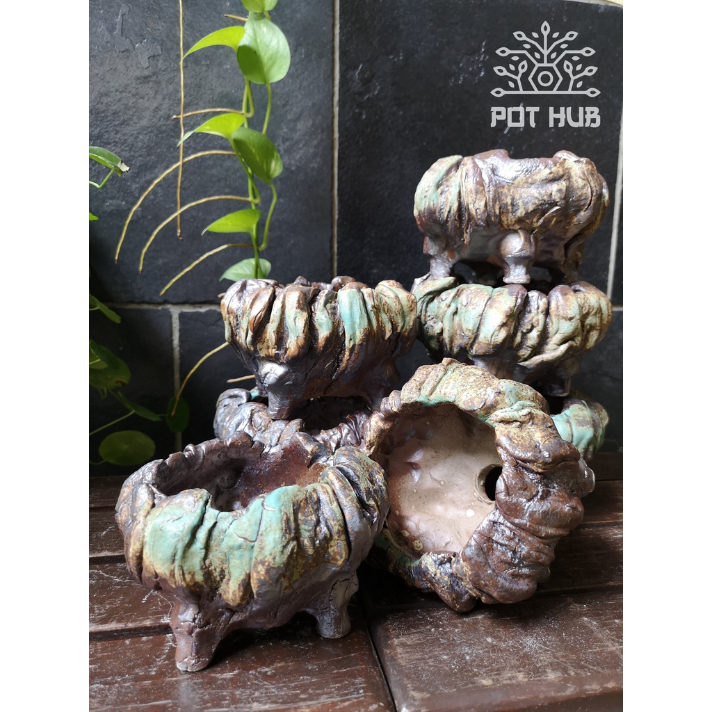 POTHUB Ready Stock Luxury High Quality Rough Unrefined Texture Planter ...
