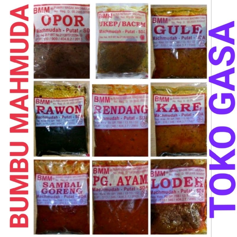 Instant Kitchen Cooking Seasoning BMM mahmudah/SAMBAL PECEL KEDIRI ...