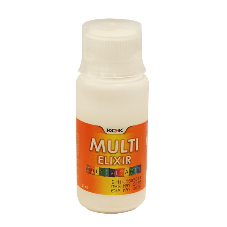 [EXP: 08/2025] KCK MULTI ELIXIR SYRUP 60ML (MULTIVITAMIN) | Shopee Malaysia