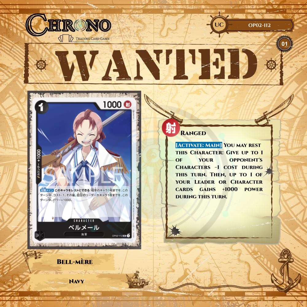 OP02-112 | Bell-mère | Uncommon | Character | One Piece TCG Single | Chrono TCG | Paramount War ...