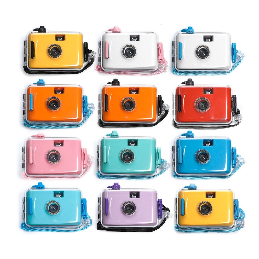 GoLiveMic RetroSkool Colorful Reusable Film Waterproof Camera | Shopee ...