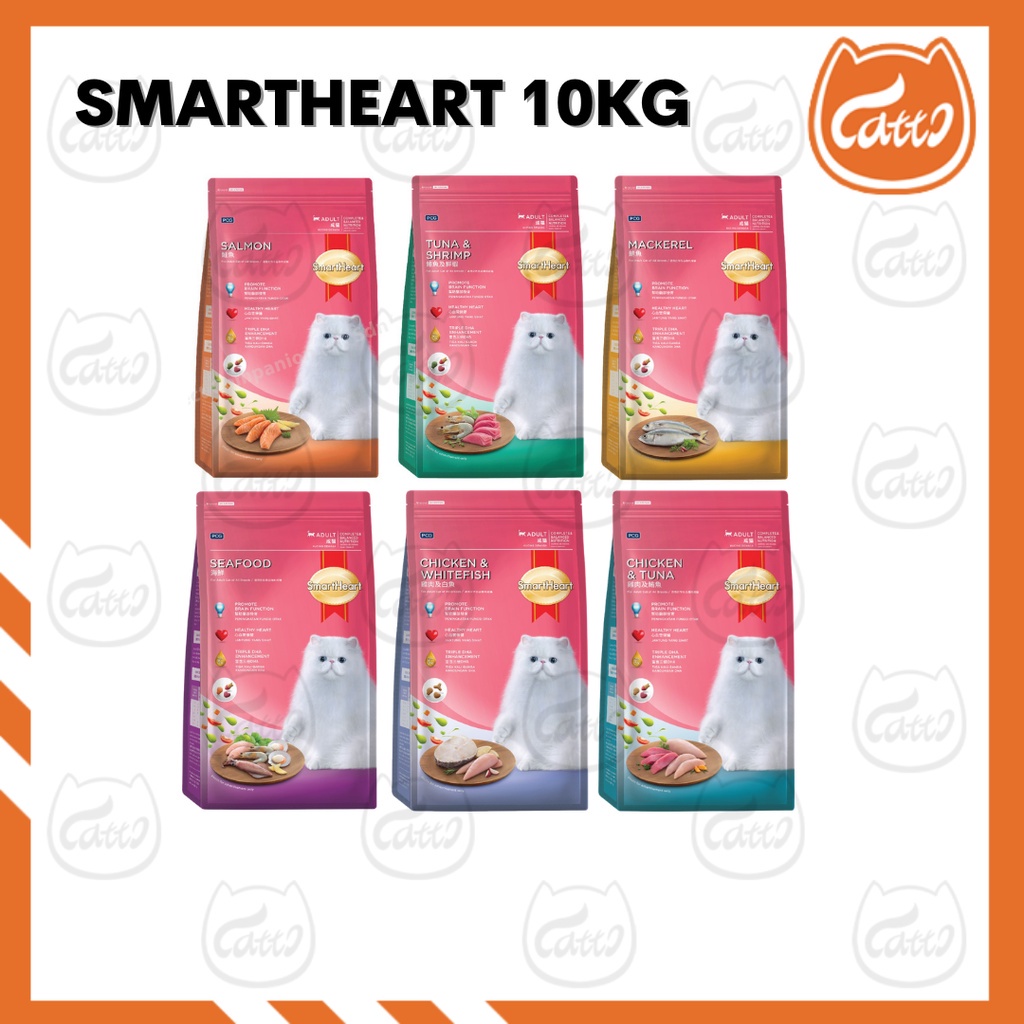 CATTO SmartHeart Dry Cat food Original pack 10kg Pet Cat Food Kibble ...