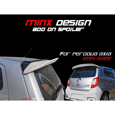 PERODUA AXIA MINX DESIGN ADD ON SPOILER | Shopee Malaysia
