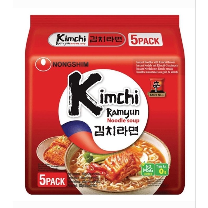 Nongshim Instant Noodles (5x120g) Potato Ramyun / Neoguri / Claypot ...