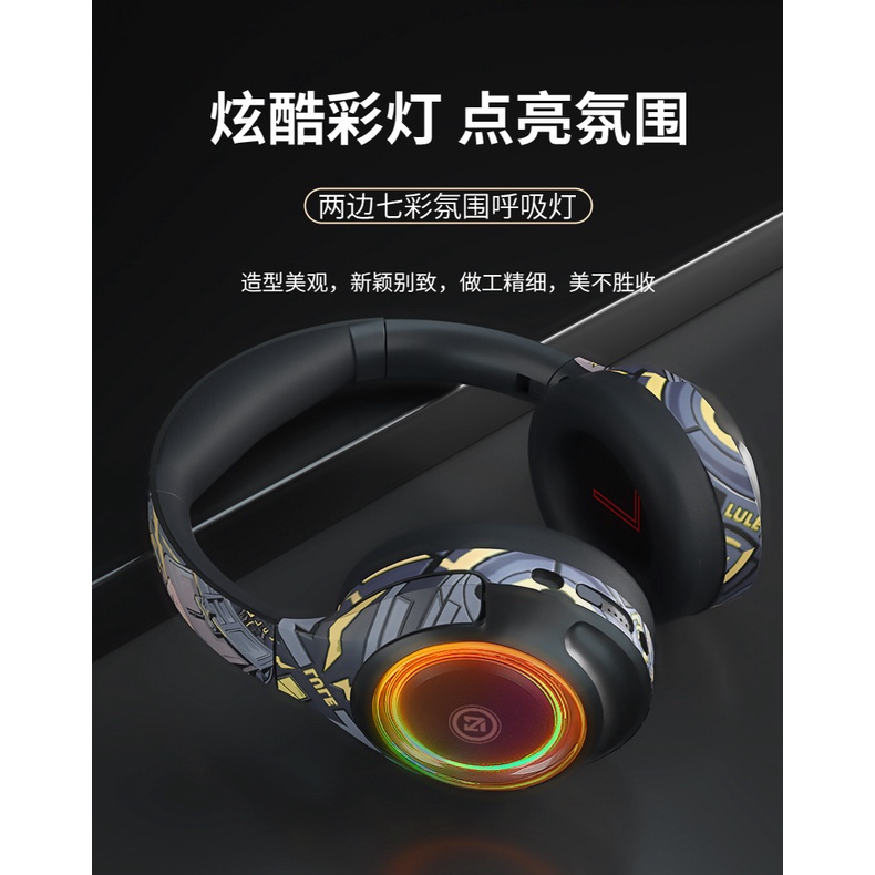 A2 Gaming Headset Wireless Headphone LED Bluetooth 5.0 Foldable Stereo ...