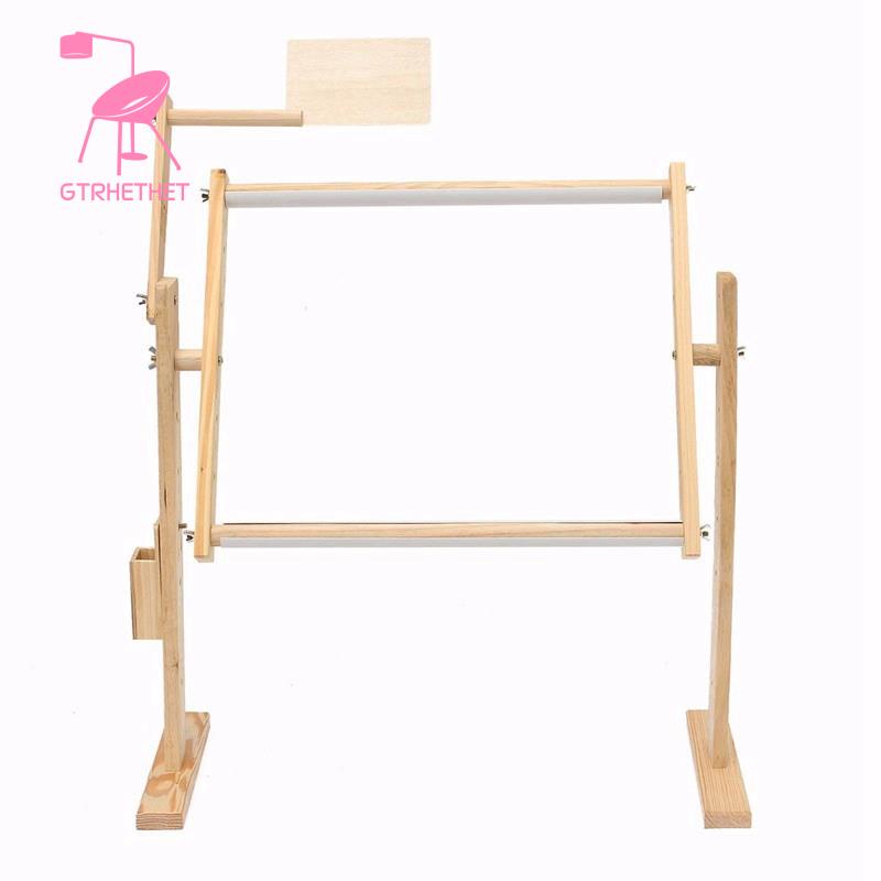 Adjustment Solid Wooden Frames Tabletop Crossstitch Embroidery Floor ...