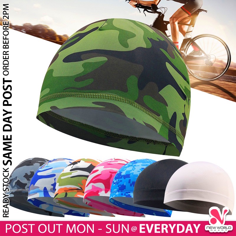 𝗤𝗨𝗜𝗖𝗞 𝗗𝗥𝗬𝗜𝗡𝗚 》Helmet Inner Liner Head Cover Sweat Absorb Cool Skull ...