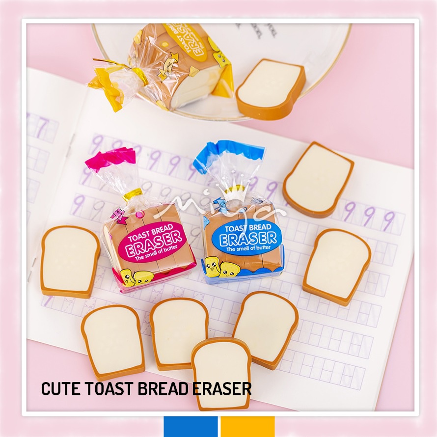 MIYA WERKSTATT Toast Bread Eraser Cartoon Eraser Kids Children Cute ...