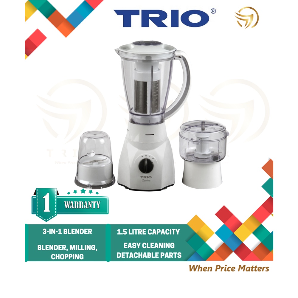 TRIO TBS-303 1.5LITRE 3 IN 1 COMBINATION BLENDER TBS303 | Shopee Malaysia