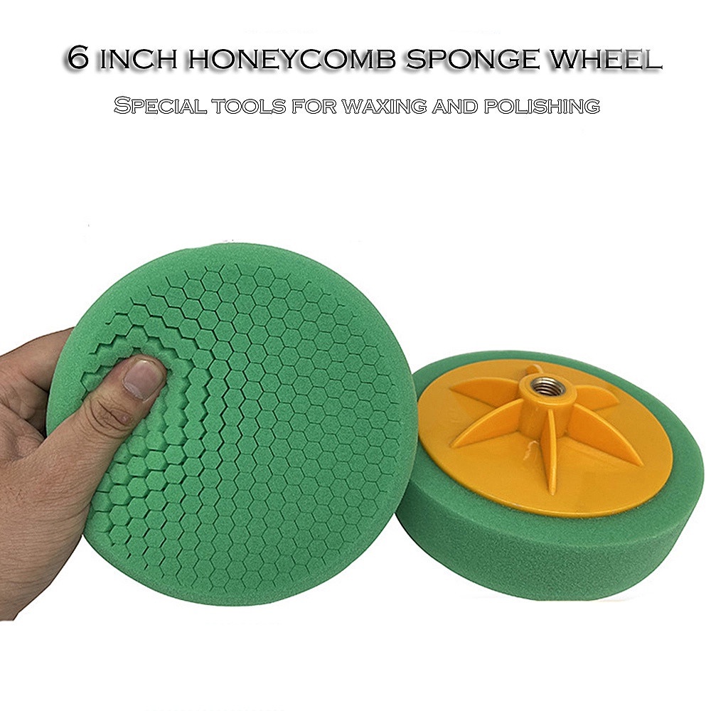 6 Inch Honeycomb Car Polishing Sponge Wheel Car Beauty Polishing Wheel ...