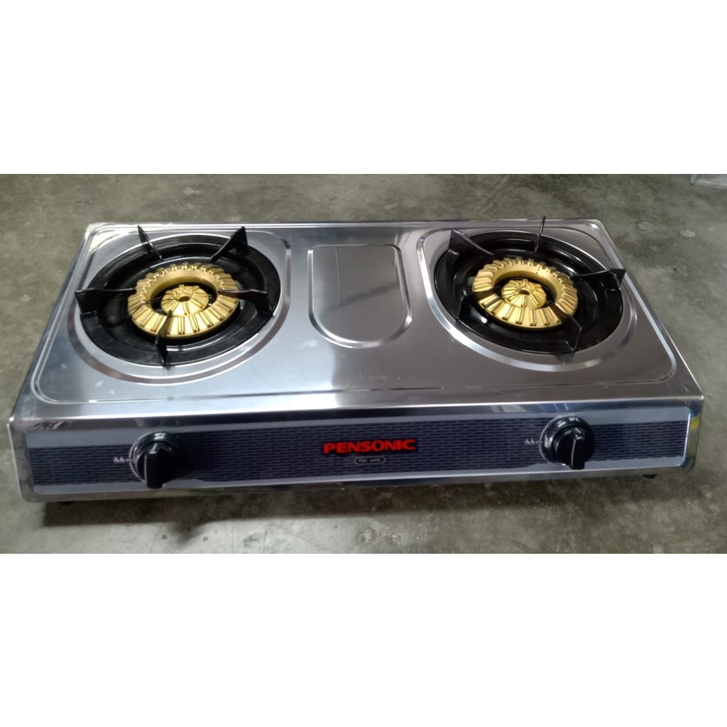 Pensonic Double Gas Stove Stainless Steel Body PGC-5603S | Shopee Malaysia