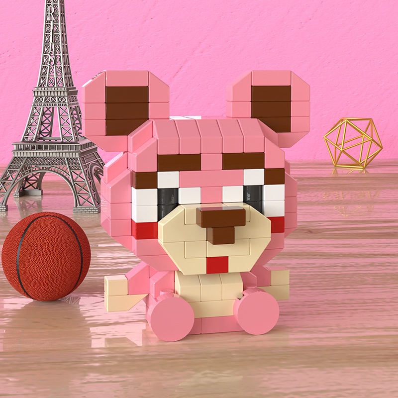 Sanrio Cartoon Mini Blocks Hello Kitty Melody Building Toy Anime Figure ...