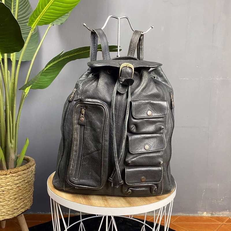 Bolon backpack (genuine leather) | Shopee Malaysia