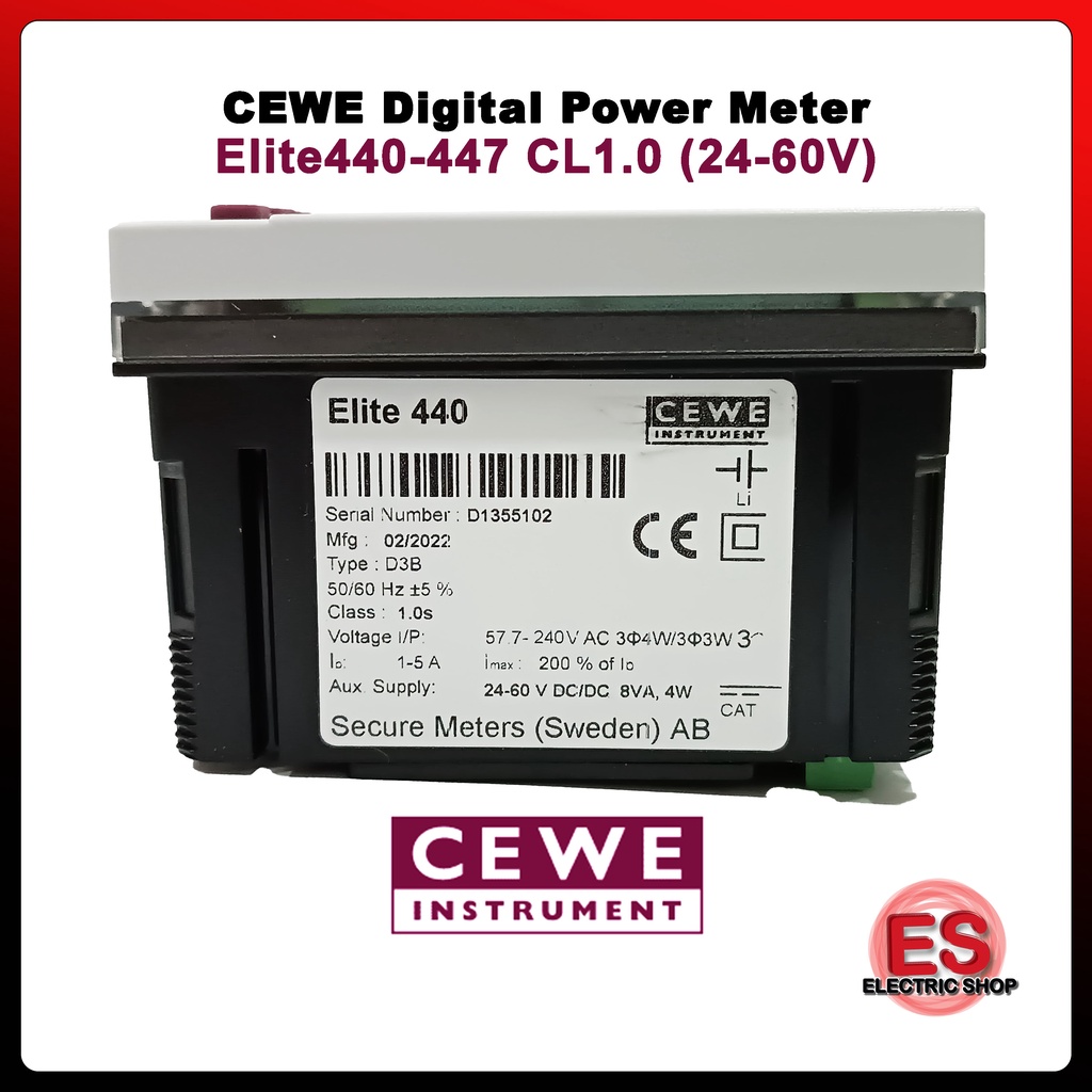CEWE Digital Power Meter ( Elite-445 / Elite-447 / Elite-448 ) CL0.2/0 ...
