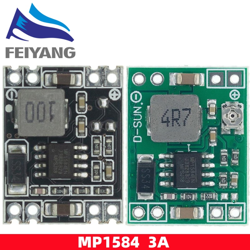 MP1584EN 3A Ultra-Small Size DC-DC Step Down Supply Module Adjustable ...