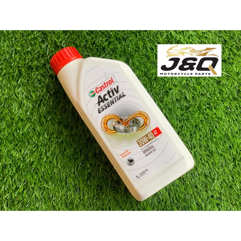 CASTROL ENGINE OIL ACTIV ESSENTIAL 4T 20W40 (1 LITER) 100% ORIGINAL ...