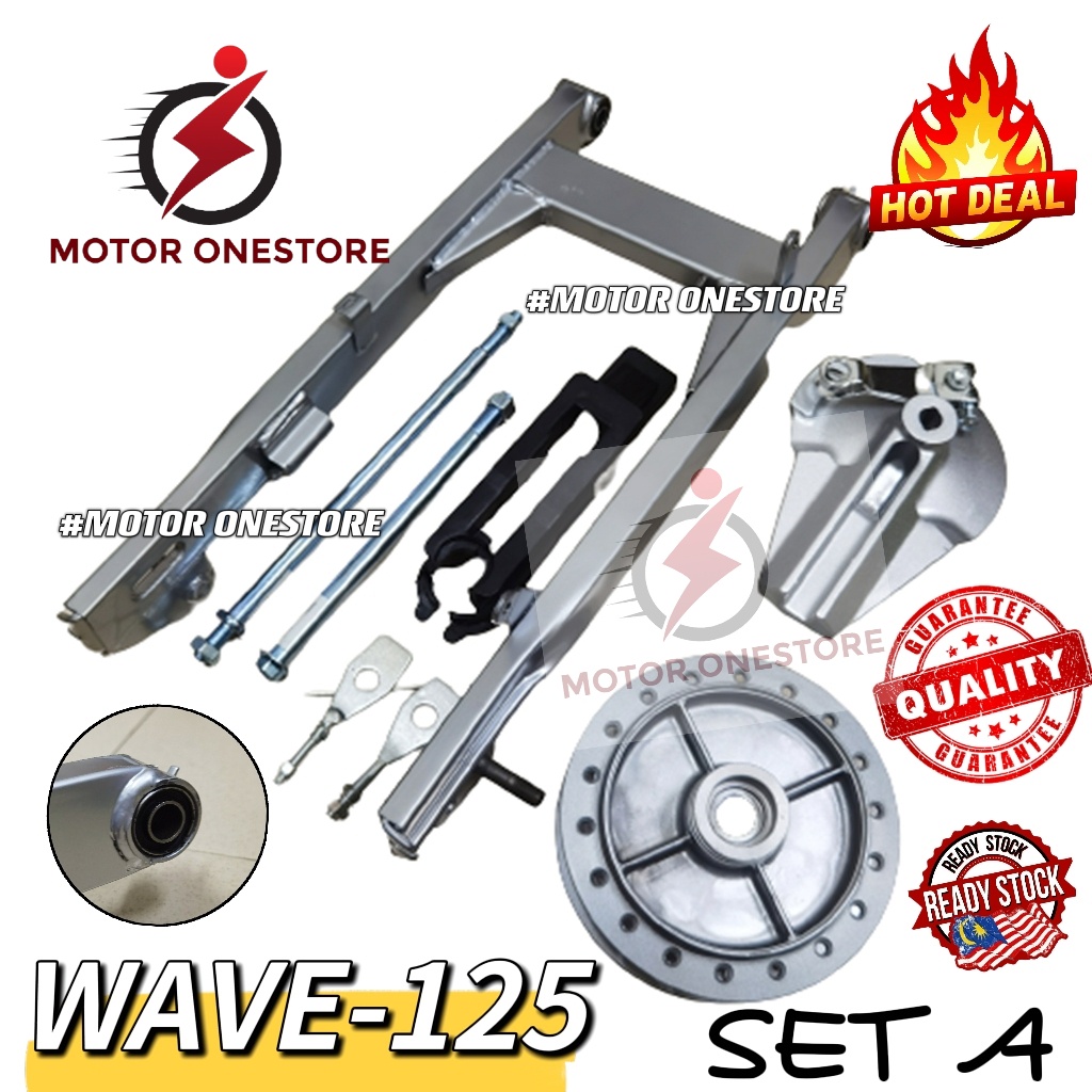 Swing Arm Wave125 / Wave X ULTIMO arm Combo set with hub panel, BUSH ...