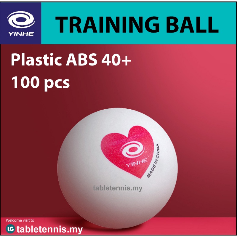 Yinhe Ball Multi-Purpose Training Balls Plastic ABS 40mm+ 100 pcs White Bola Ping Pong | Shopee ...