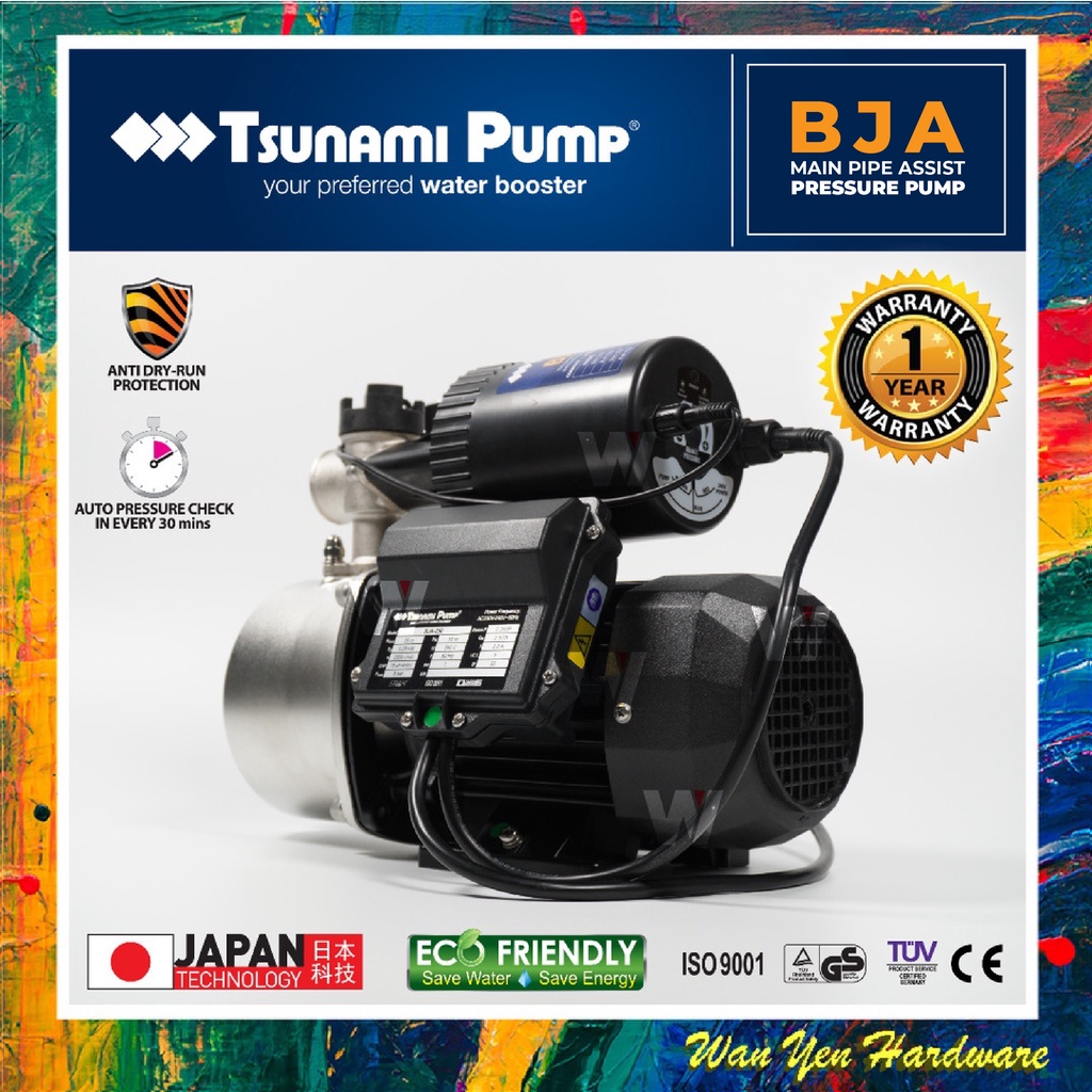 Tsunami Pump - Pam Air Auto / Auto Water Pump - Pam Tekanan Paip Utama ...