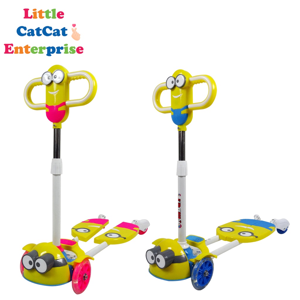 Minions Scooter For Kids With Music and Light | Shopee Malaysia