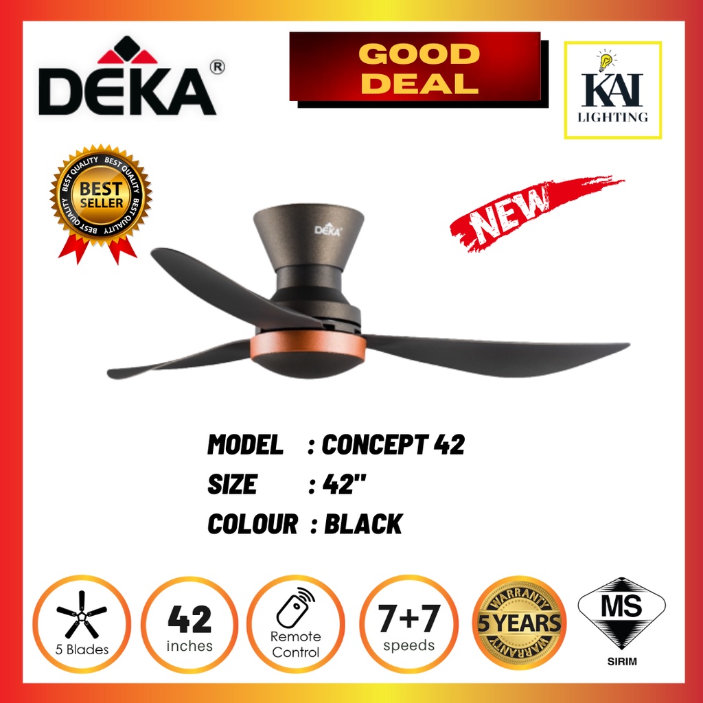 Deka Concept Mini 22'', Mini 34” & Concept 42'' DC motor 7 Speed ...
