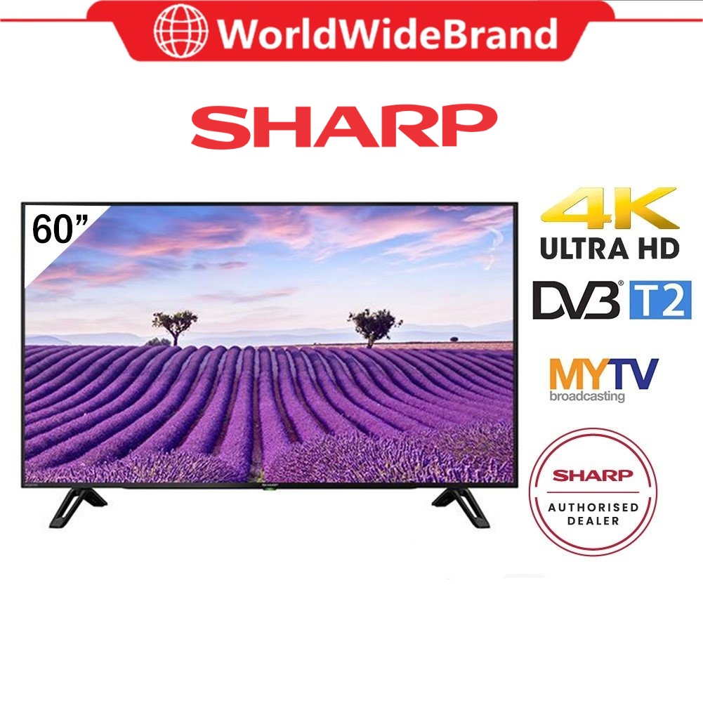 Sharp 4K UHD LED TV (60”) 4TC60CH1X | Shopee Malaysia