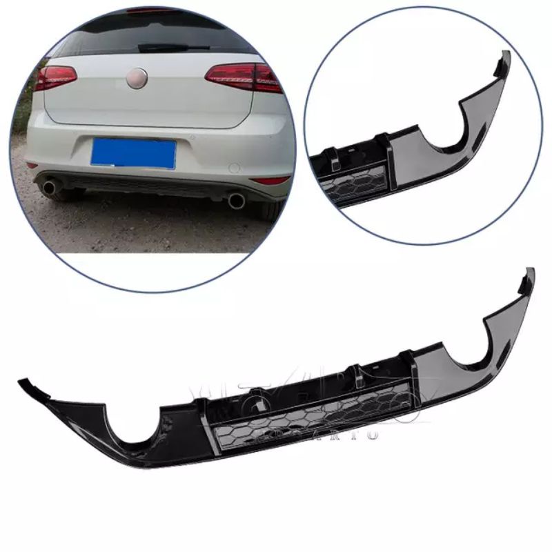 Golf mk7 1.4 tsi Rear diffuser skirt lips plug and play | Shopee Malaysia