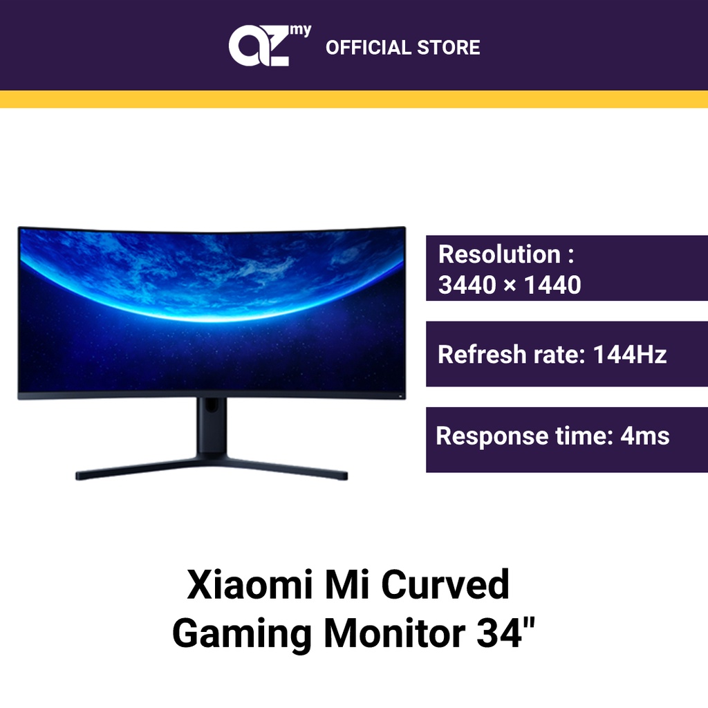 Xiaomi Mi Curved Gaming Monitor 34" 21:9 Gaming WQHD 2K (3440 x 1440 ...