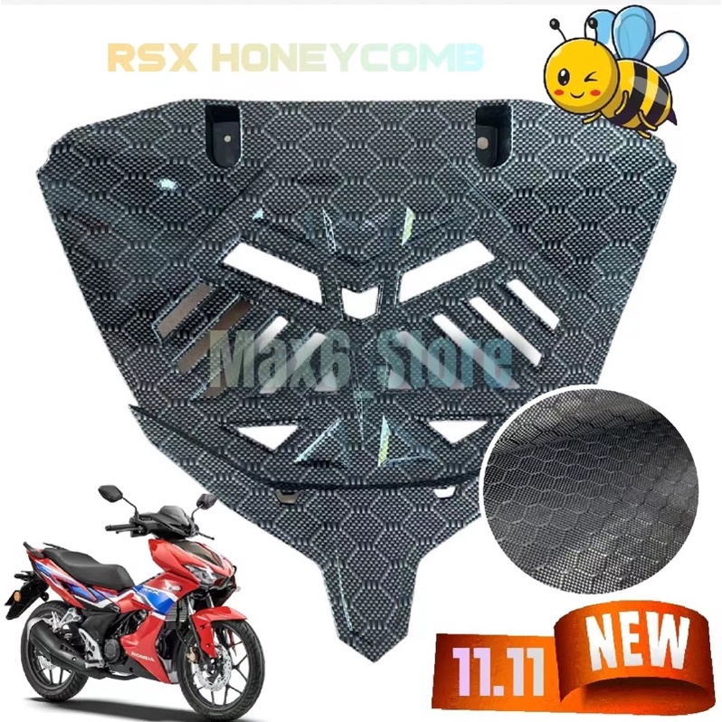 HONDA RSX WINNERX ENGINE COVER HONEYCOMB CARBON ENGINE GUARD COVER HONDA WINNER X RS-X 150 ...