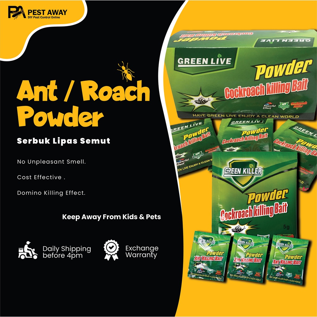 Racun Serbuk Semut Lipas / Ant Powder Roach Powder 蟑螂蚂蚁粉 | Shopee Malaysia