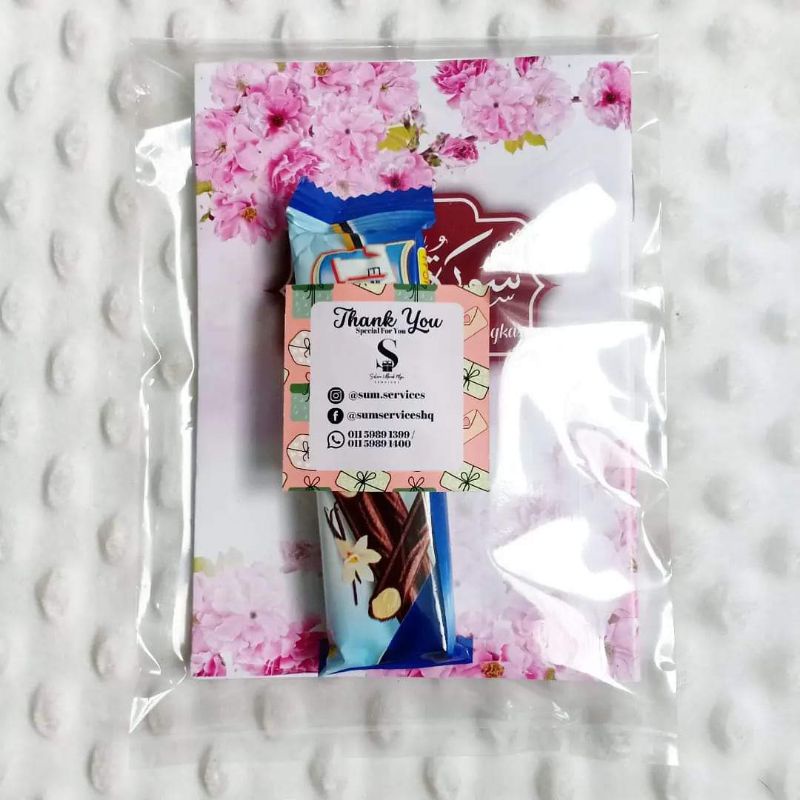 (PRE-ORDER) 30/50/100unit BUDGET DOORGIFT YASSIN + WAFER CHOCOLATE ...