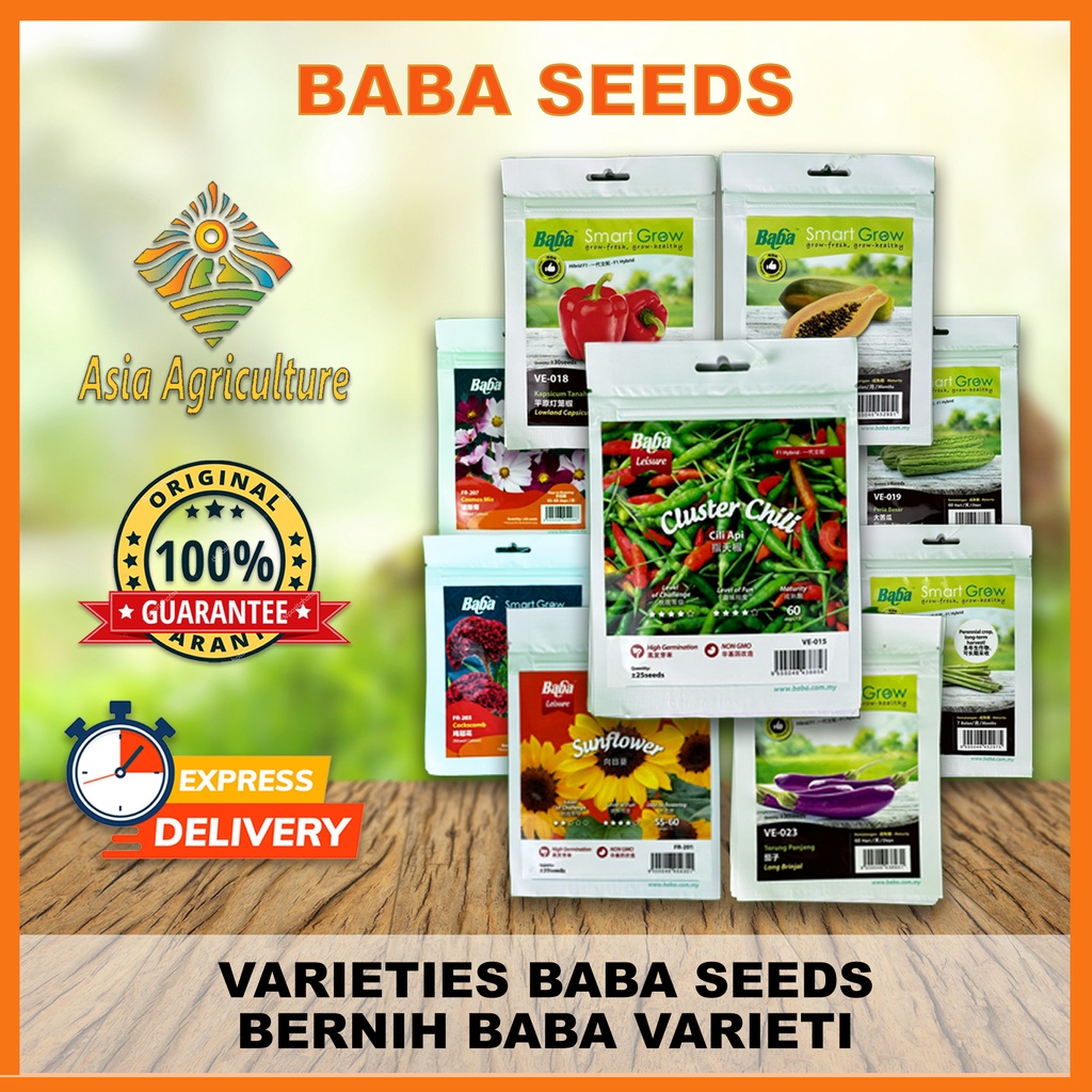 ASIA AGRICULTURE BABA SEEDS VEGETABLE MELONS FLOWERS BERNIH SAYUR BUAH ...