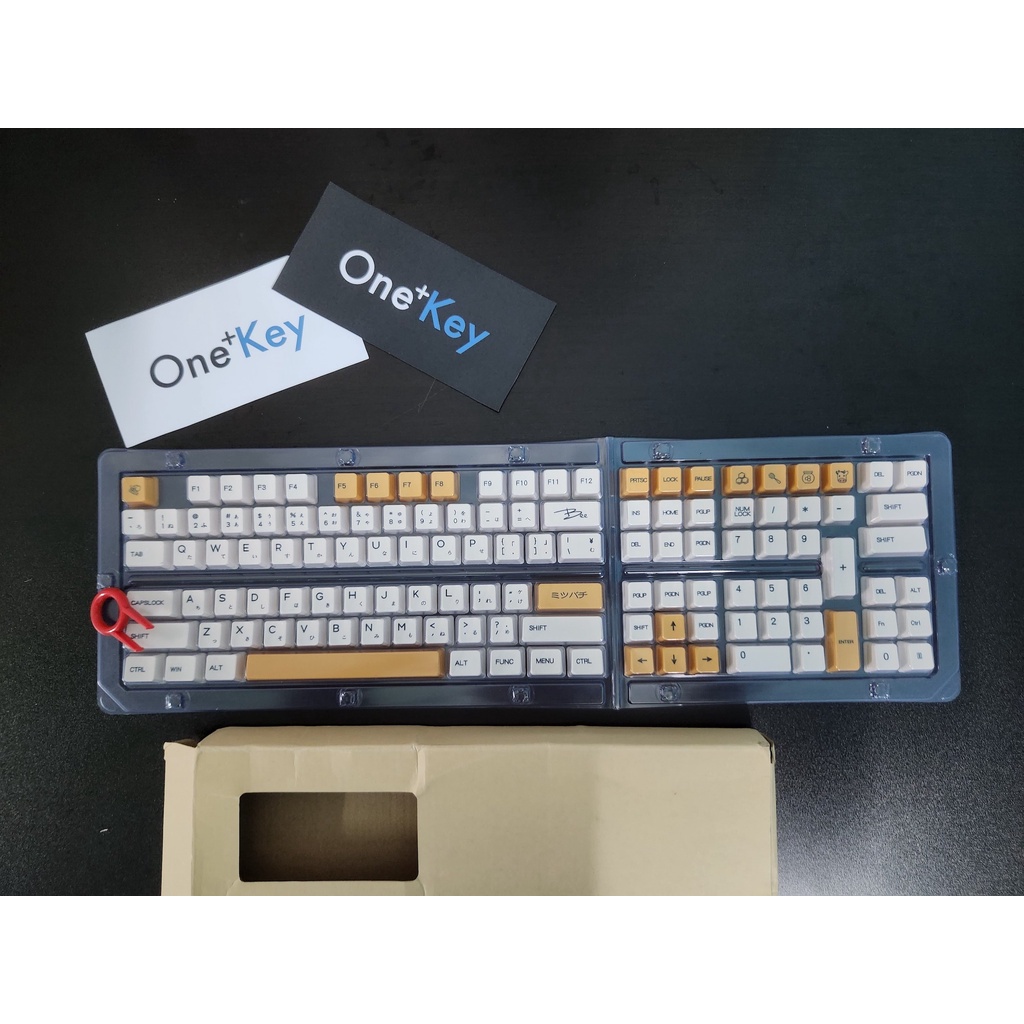 Keycap HONEY & MILK OEM profile PBT Dyesub 123 Keyboard Button Keys For ...