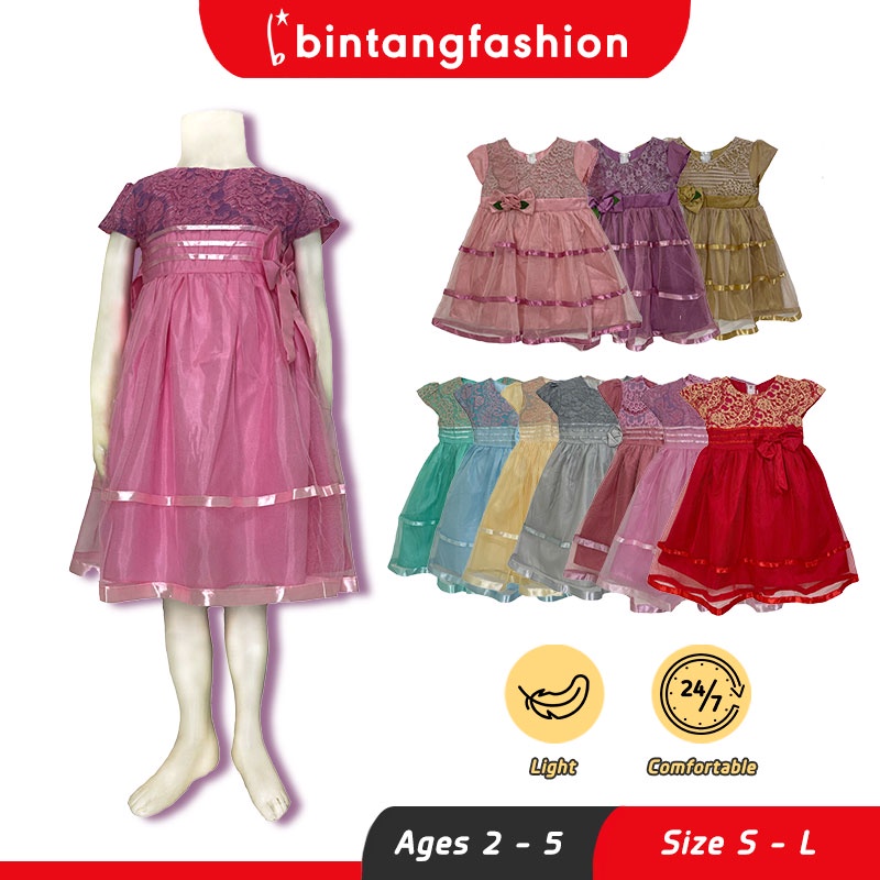 Bintang Fashion Gaun Budak Perempuan | Girl Princess Dress | Flower ...