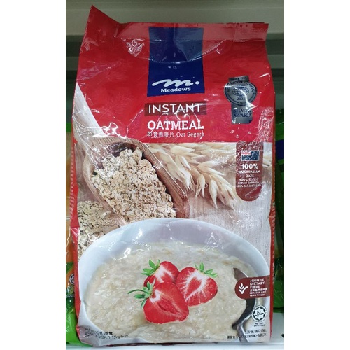 Meadows Instant Oatmeal Net Weight 800g/1.35 kg per packet | Shopee ...